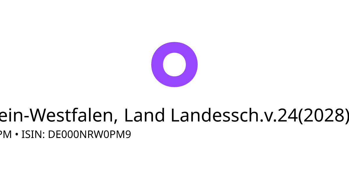 Kurse Nordrhein-Westfalen, Land Landessch.v.24(2028) R.1577 • DE000NRW0PM9 • NRW0PM • onvista