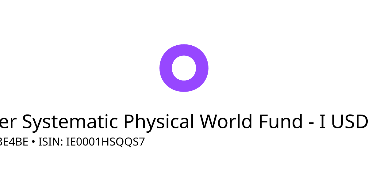 Fonds • JUPITER AMS-J.Sys.Phys.Wld Fd Reg.Shs I USD Acc. oN (A3E4BE | IE0001HSQQS7) • onvista