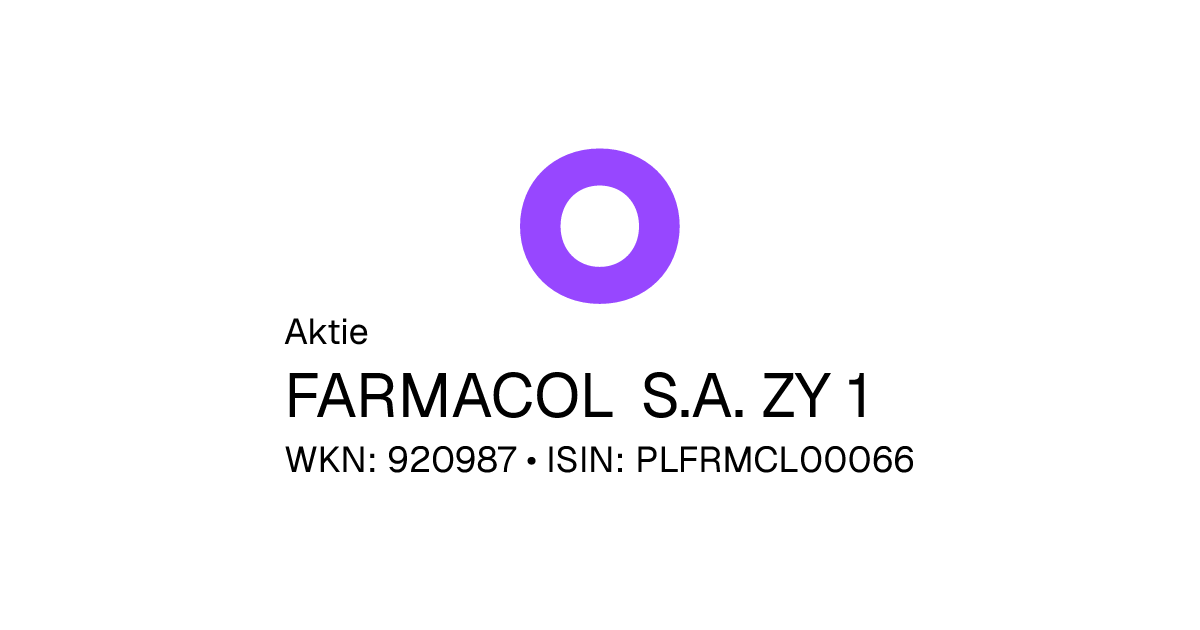 FARMACOL S.A. ZY 1 historische Kurse • onvista